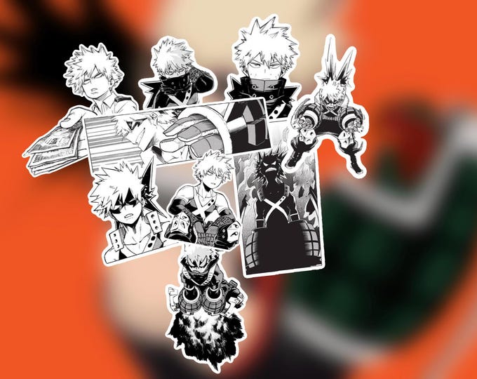 Anime Hero BKG and DK 4" Matte Vinyl Sticker | Anime & Manga Sticker ...