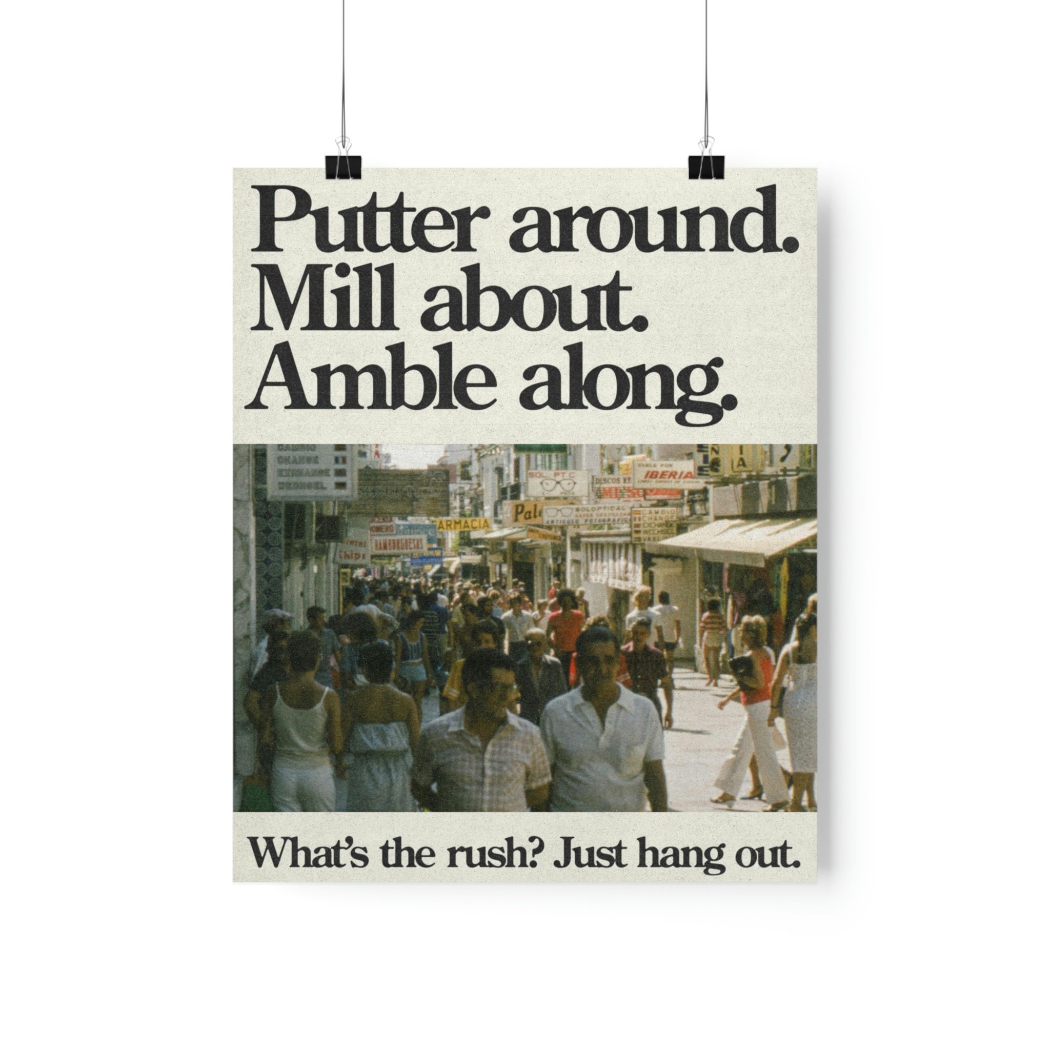 Just Hang Out Poster, Original Print in 3 Sizes - Etsy