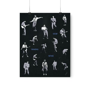 Stop Making Sense Talking Heads David Byrne Poster, Print in 3 Sizes - Etsy