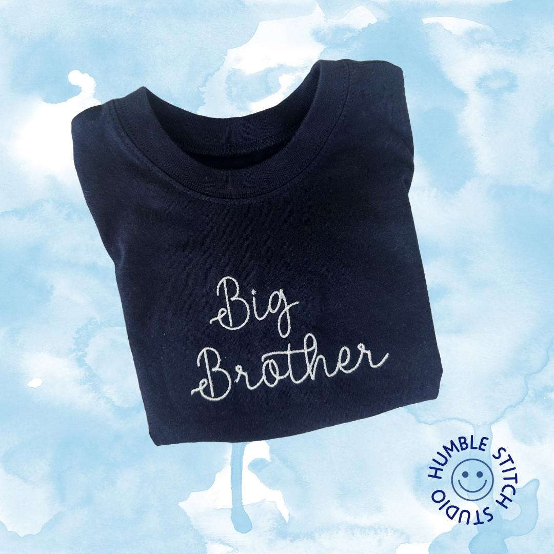 Big Brother Custom Embroidered Shirt for Children and Infants - Etsy