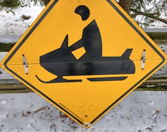 Snowmobile Sign - Etsy