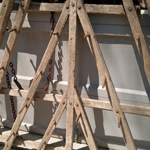 Unusual Antique Wooden Farm Drag Assembly - Etsy