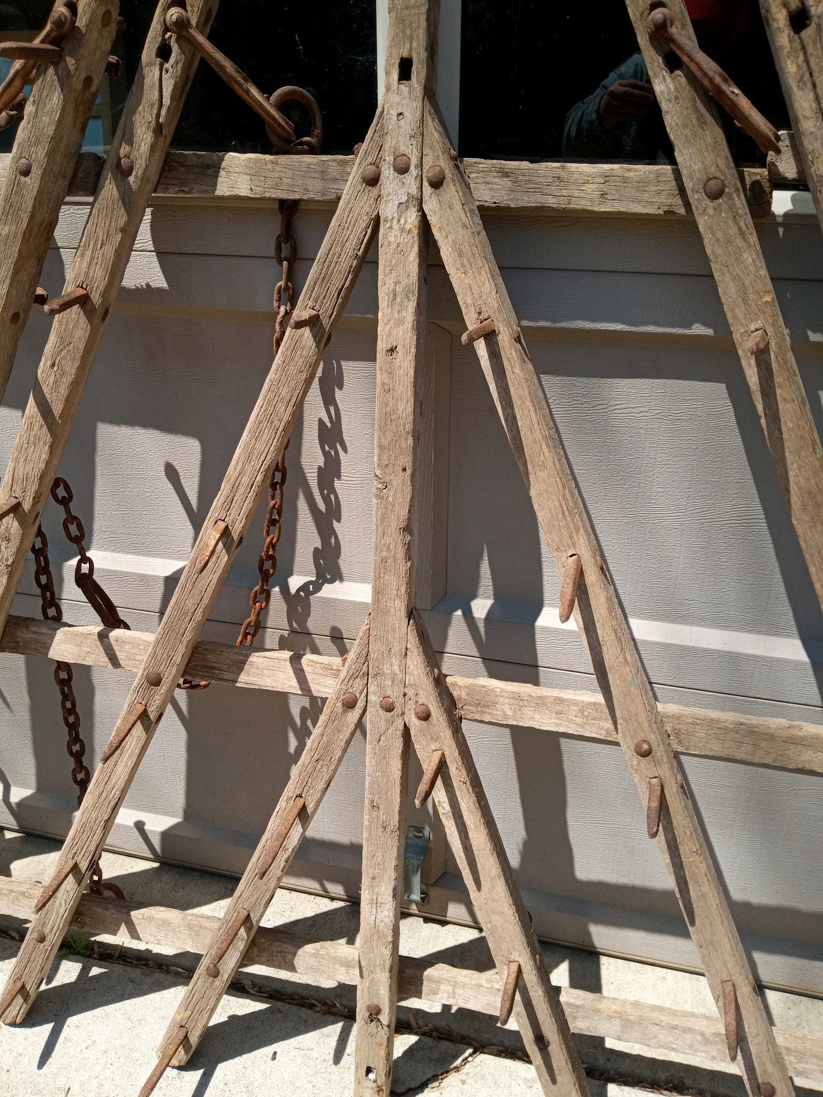 Unusual Antique Wooden Farm Drag Assembly - Etsy