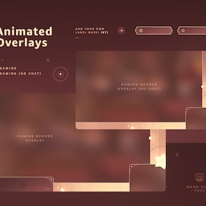 Warm Glow: Animated Stream Pack • Minimal, Cozy, Starry Theme ...