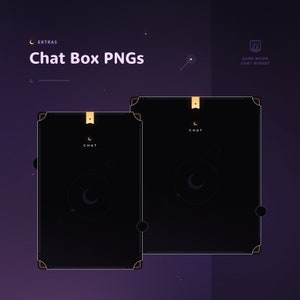 Dark Moon: Chat Widget • Minimal, Starry, Elegant Theme • Chat Box With ...