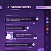 Spooky Notes: Stream Schedule Template Cute Autumn / Halloween & Ghost ...