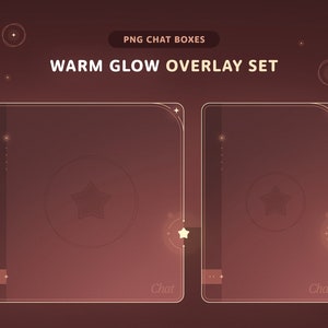 Warm Glow: Animated Vtuber Overlay Pack • Minimal, Cozy, Starry Theme ...