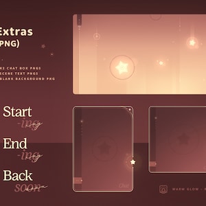 Warm Glow: Animated Stream Pack • Minimal, Cozy, Starry Theme ...