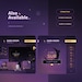 Dark Moon: Chat Widget • Minimal, Starry, Celestial Theme • Chat Box ...