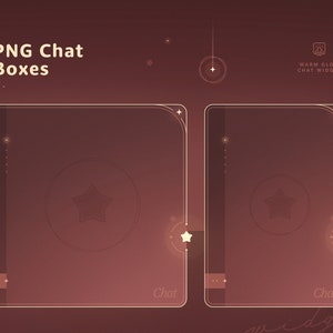 Warm Glow: Chat Widget • Minimal, Cozy, Starry Theme • Chat Box With ...