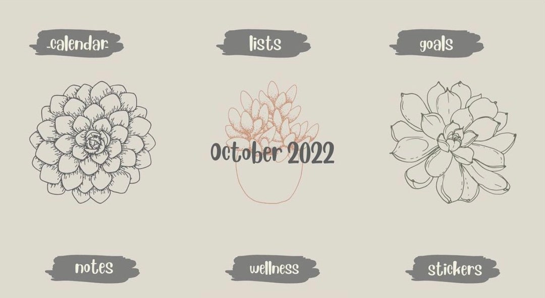 Digital Calendar With Daily Affirmations Included - Etsy