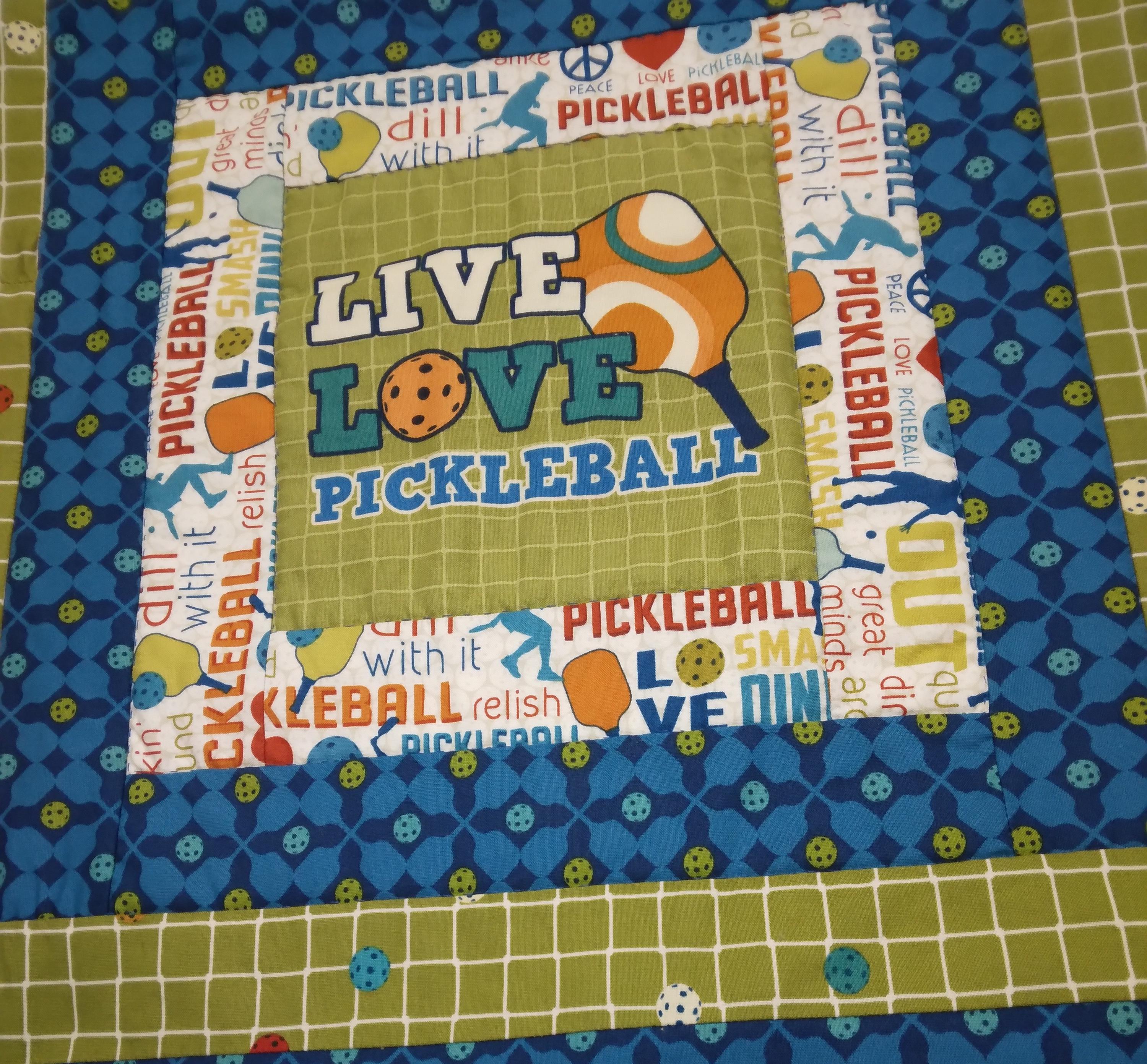 Pickleball Themed Quilt 66" X 101" - Etsy