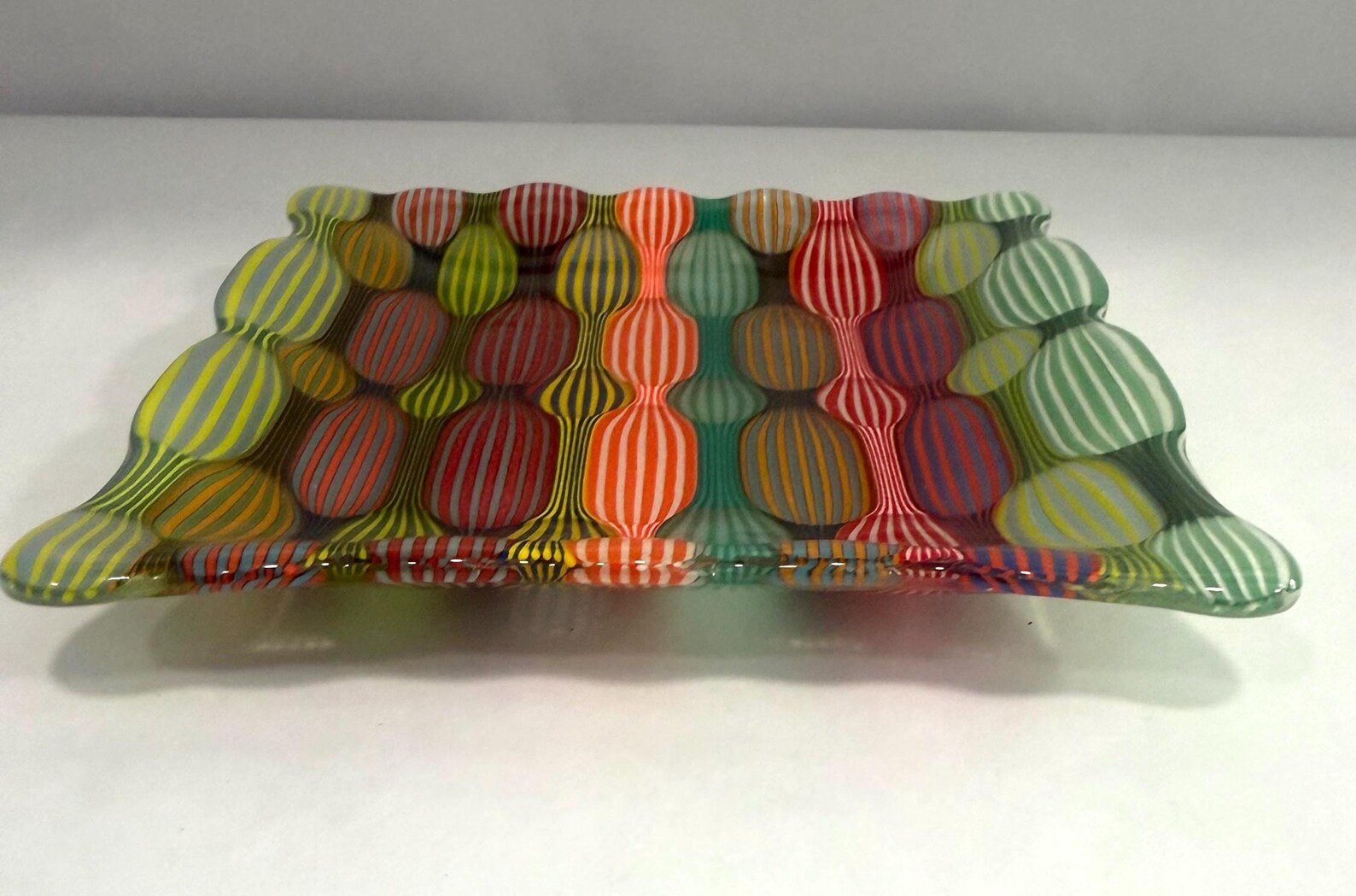 Optical Stringer Magic - Multi-colored Square Plate - Etsy