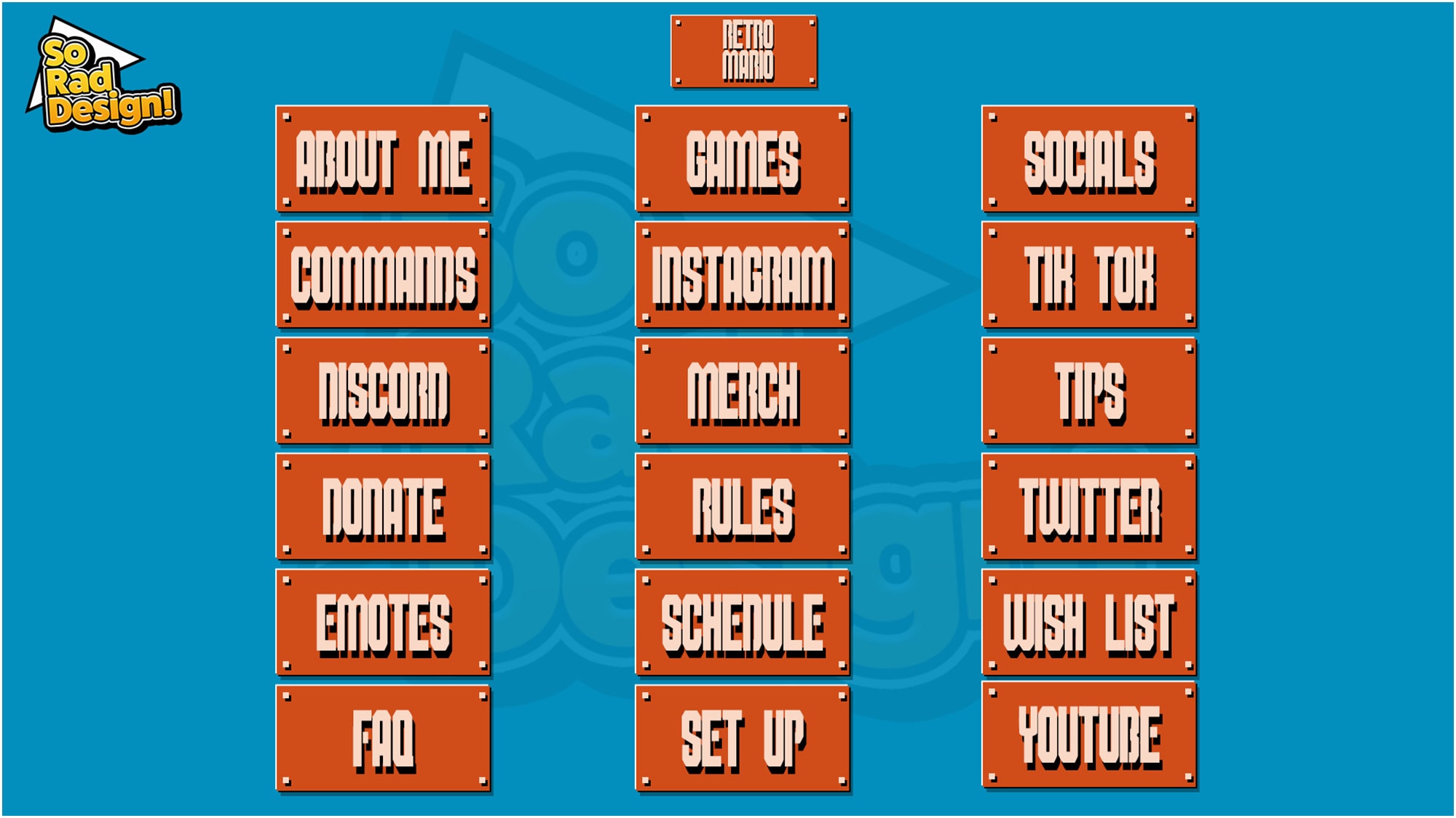 Retro Super Mario Twitch Panels - Etsy