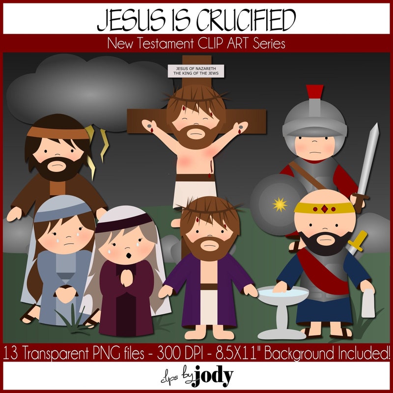 Jesus Crucified Png - Etsy