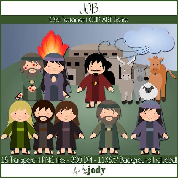 Job Bible Clipart - Etsy
