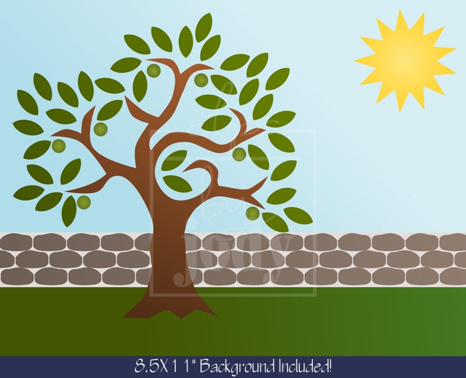 The Allegory of the Olive Tree, Book of Mormon Clipart, PNG Files - Etsy