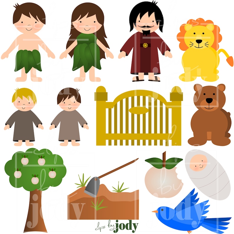 Adam and Eve, Old Testament Clip Art, Bible Clip Art, PNG Files ...