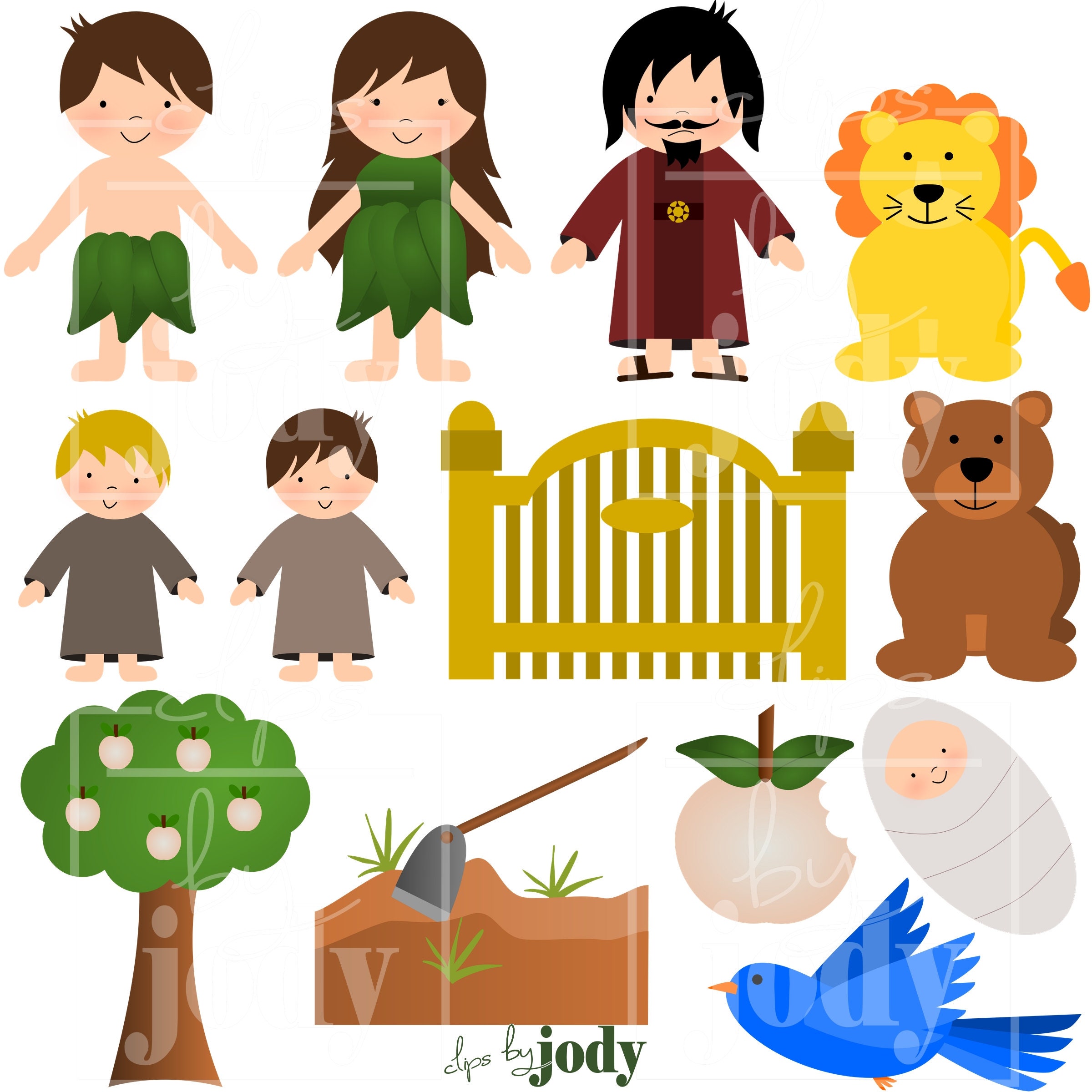 Adam and Eve, Old Testament Clip Art, Bible Clip Art, PNG Files ...