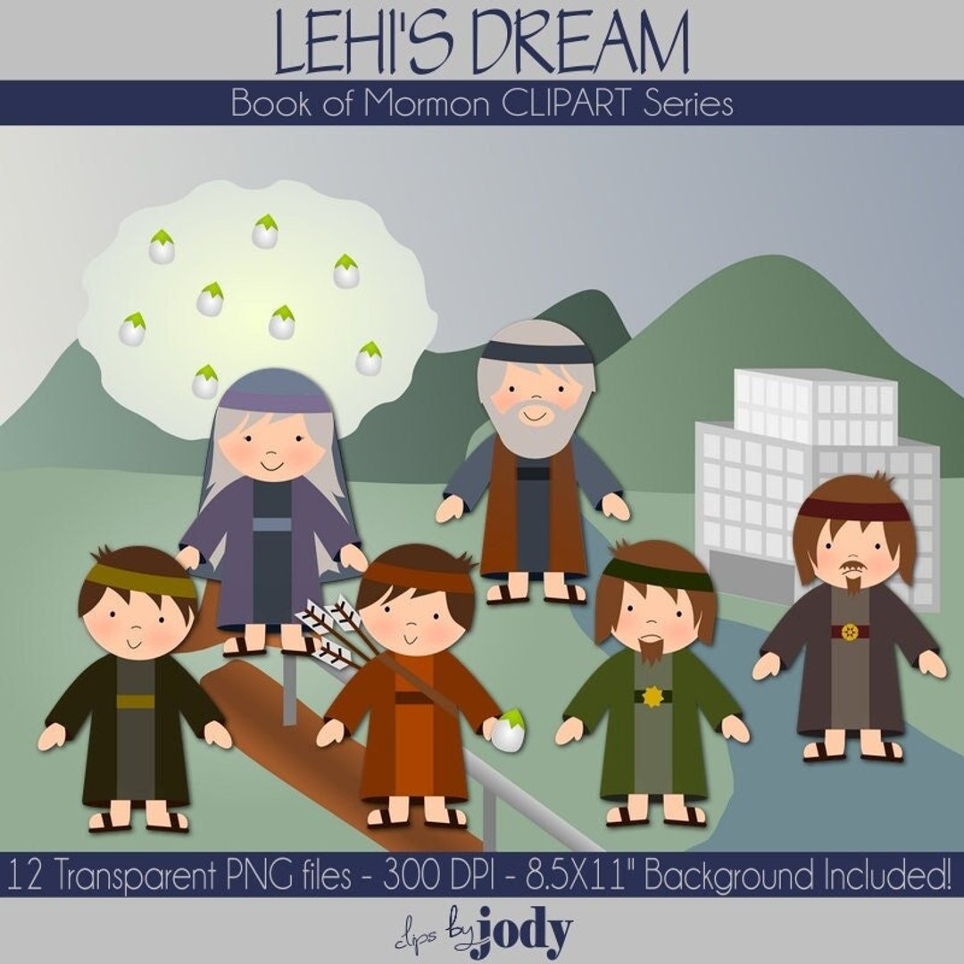 Lehi's Dream Book of Mormon Clipart, PNG Files - Etsy
