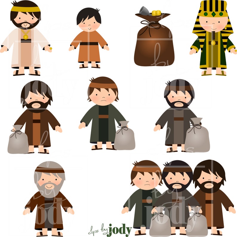 Joseph Forgives His Brothers, Old Testament Clip Art, Bible Clip Art ...