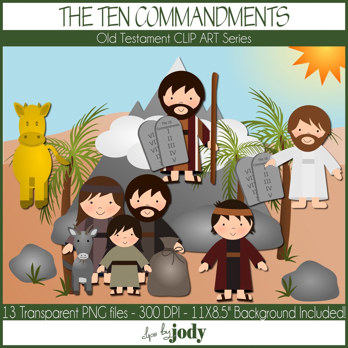 The Ten Commandments, Old Testament Clip Art, Bible Clip Art, PNG Files ...