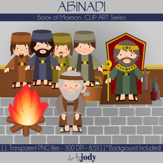 Abinadi Book of Mormon Clipart PNG Files - Etsy