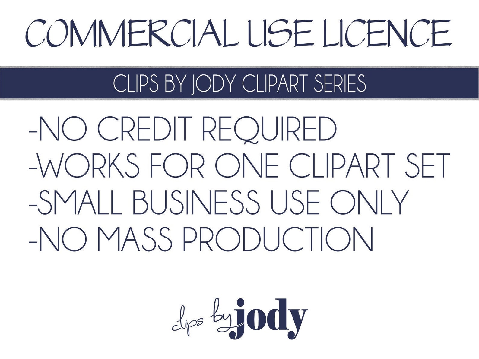 Commercial Use License for Clipsbyjody Clipart, No Credit Required ...