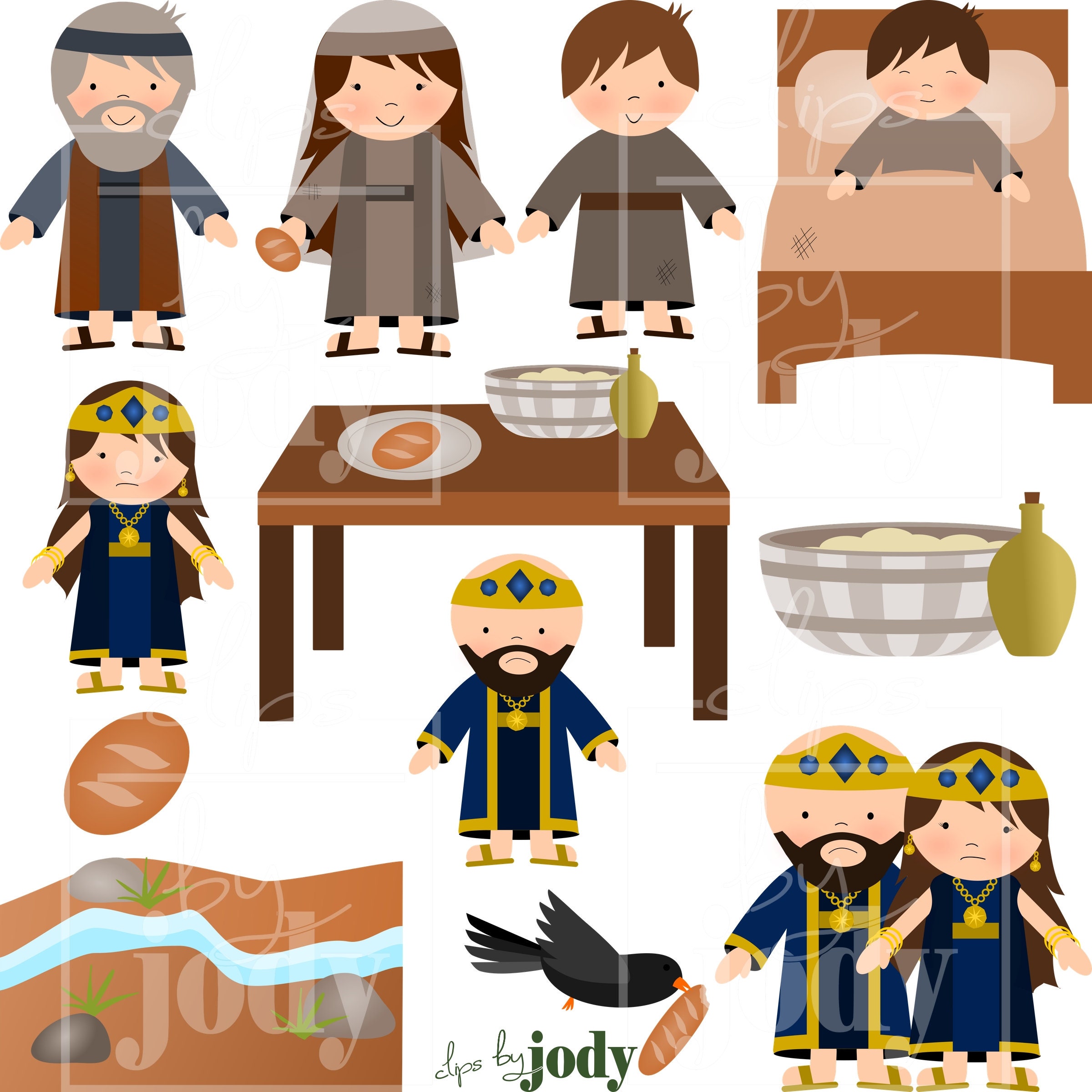 Elijah the Prophet, Old Testament Clip Art, Bible Clip Art, PNG Files ...