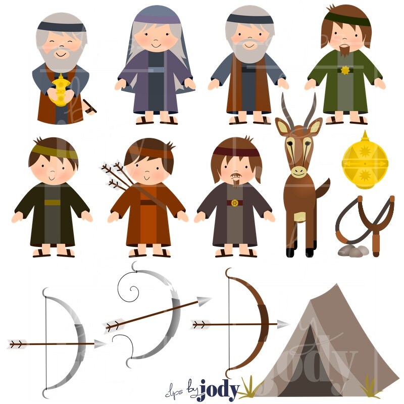 Nephi's Broken Bow Book of Mormon Clipart, PNG Files - Etsy