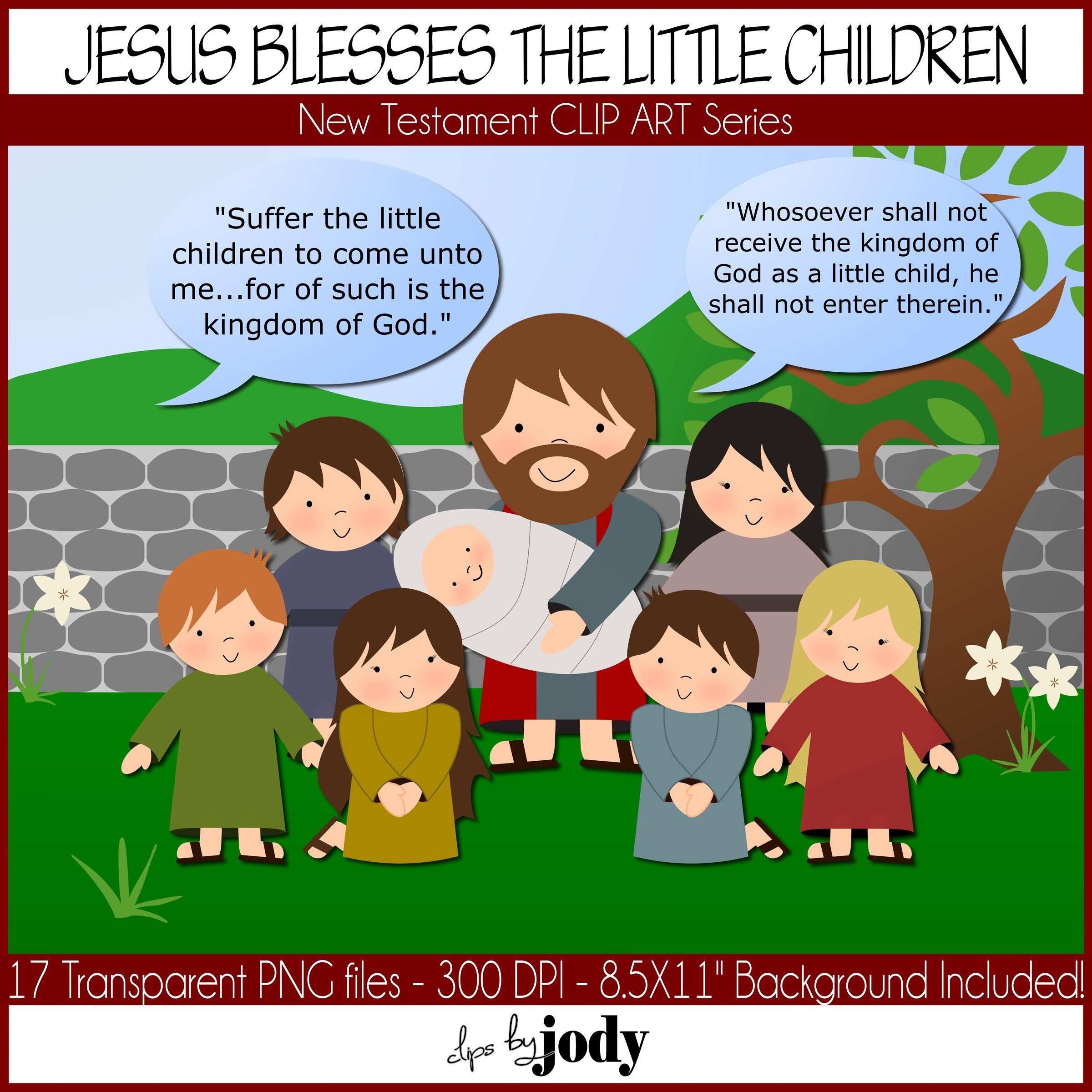Jesus And Children Clip Art