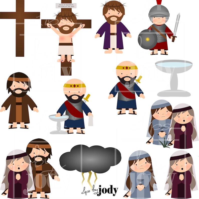 Jesus is Crucified, the Crucifixion, New Testament Clip Art, Bible Clip ...