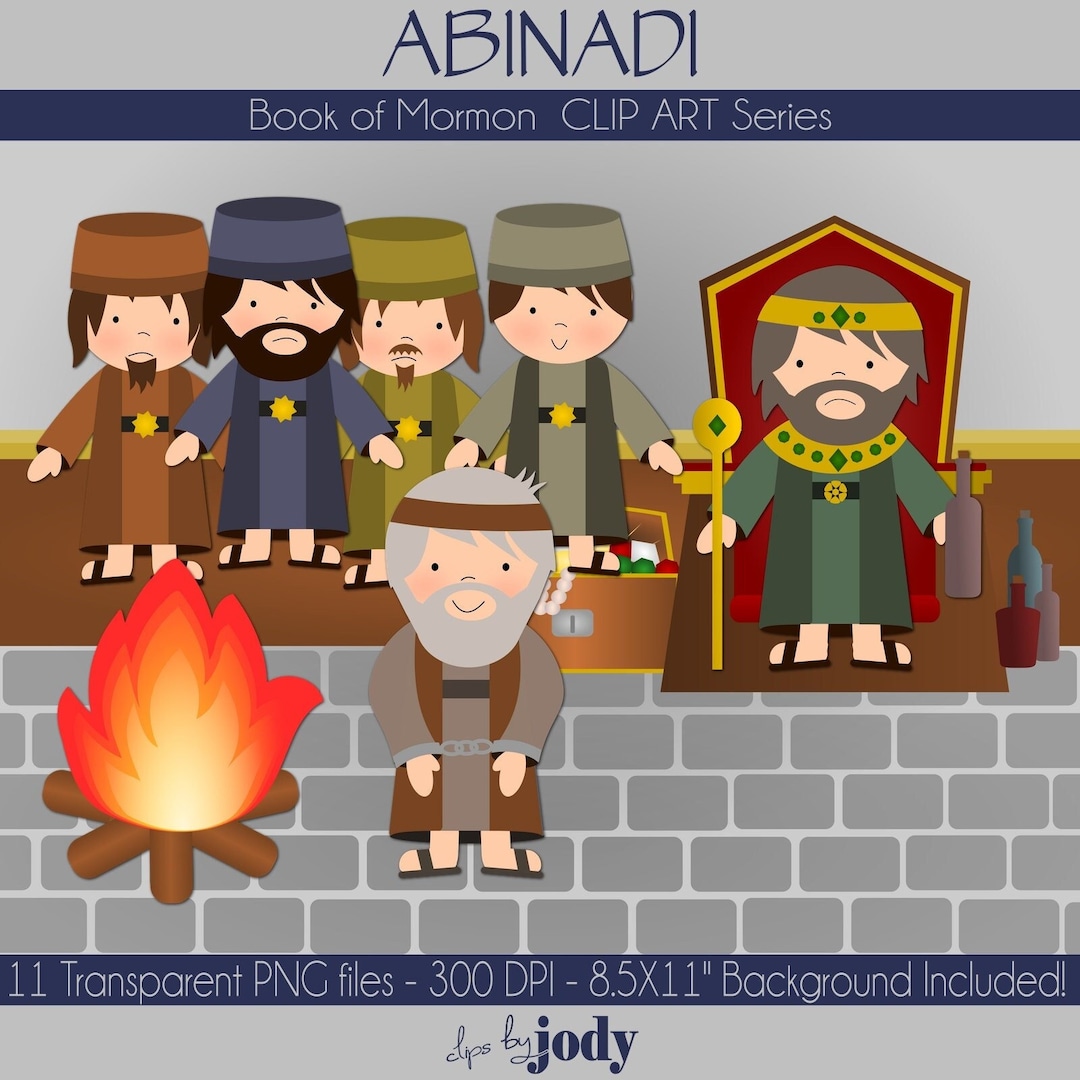 Abinadi, Book of Mormon Clipart, PNG Files - Etsy