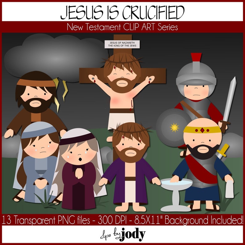 Jesus is Crucified, the Crucifixion, New Testament Clip Art, Bible Clip ...