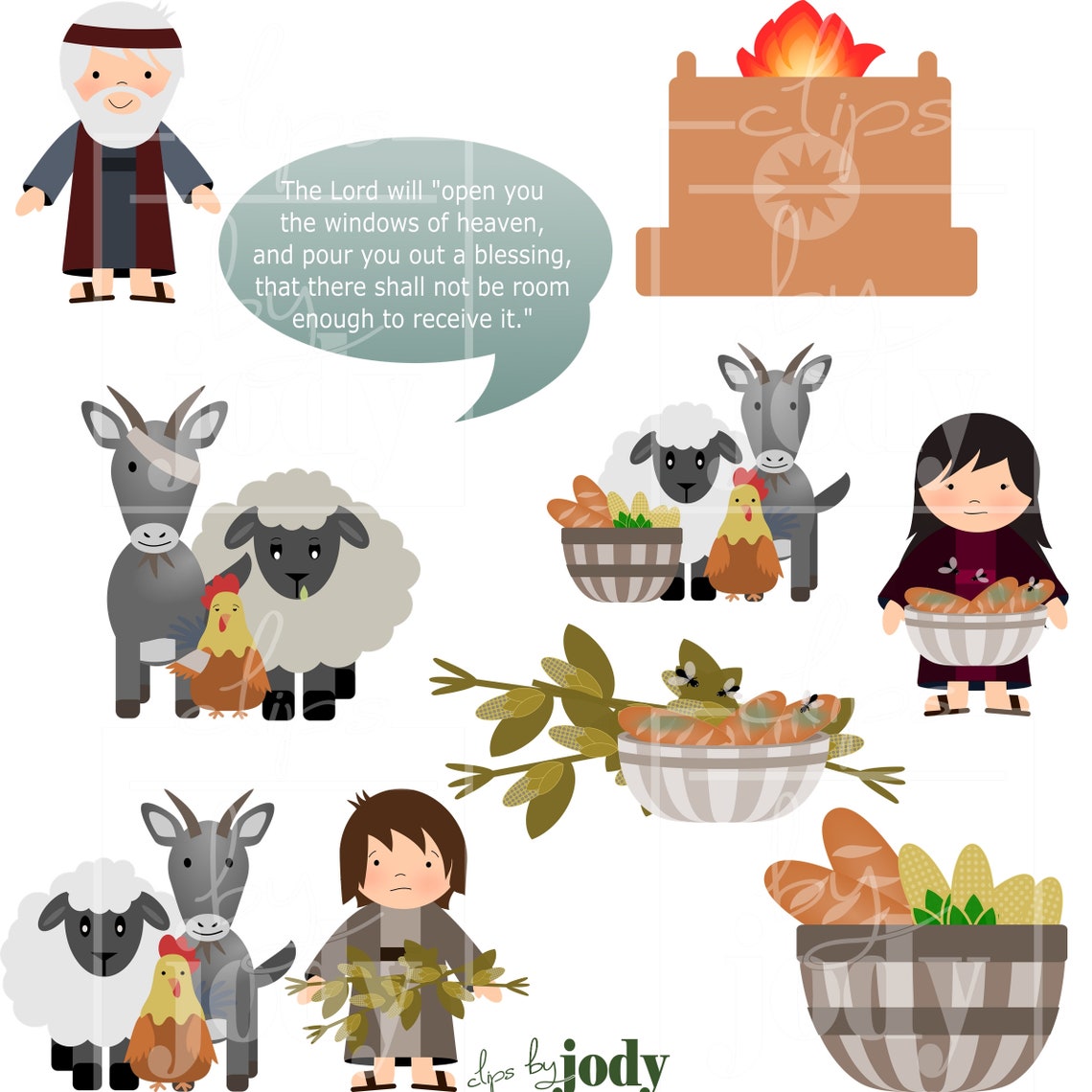 Malachi, Old Testament Clip Art, Bible Clip Art, PNG Files, Malachi 1 ...