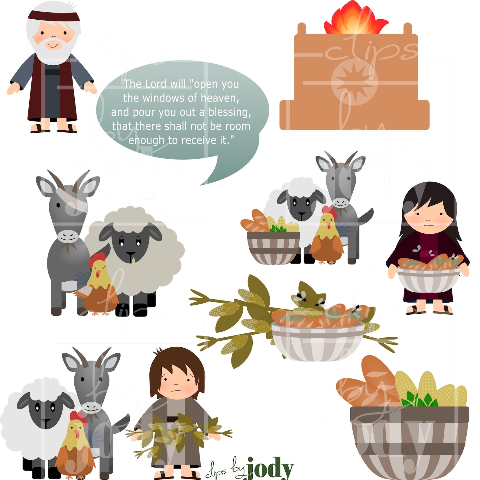 Malachi, Old Testament Clip Art, Bible Clip Art, PNG Files, Malachi 1 ...