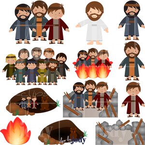 The Three Nephites, Book of Mormon Clipart, PNG Files, 3 Nephi 28 - Etsy