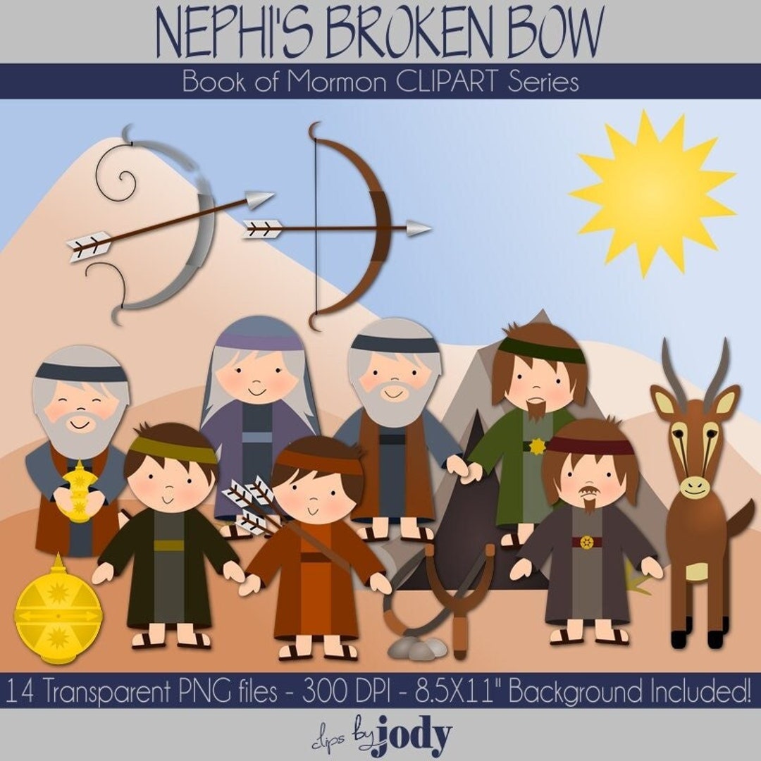 Nephi's Broken Bow Book of Mormon Clipart, PNG Files - Etsy