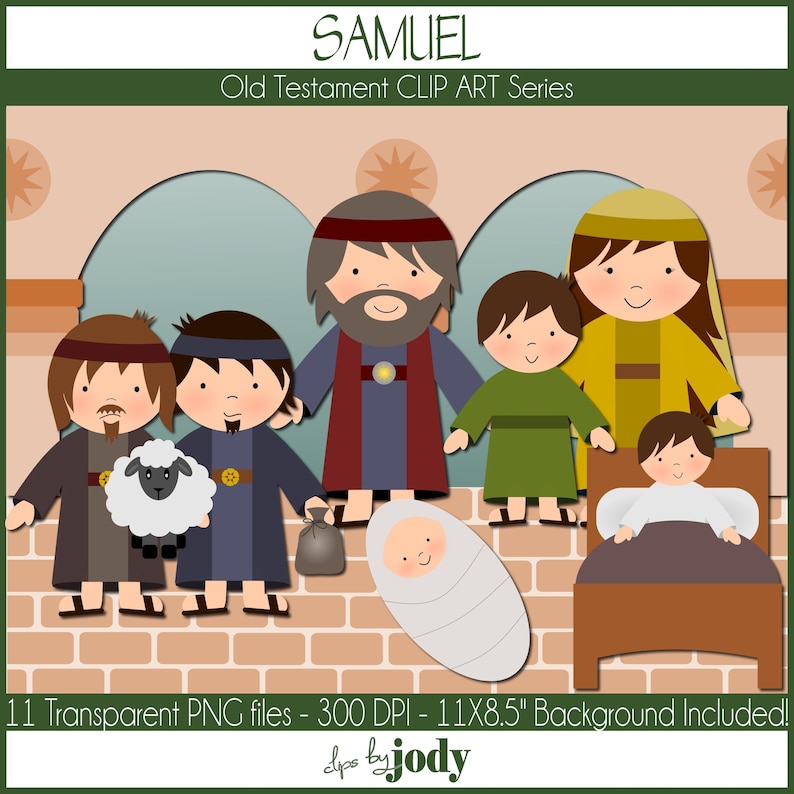 Samuel, Old Testament Clip Art, Bible Clip Art, PNG Files, 1 Samuel 1-3 ...