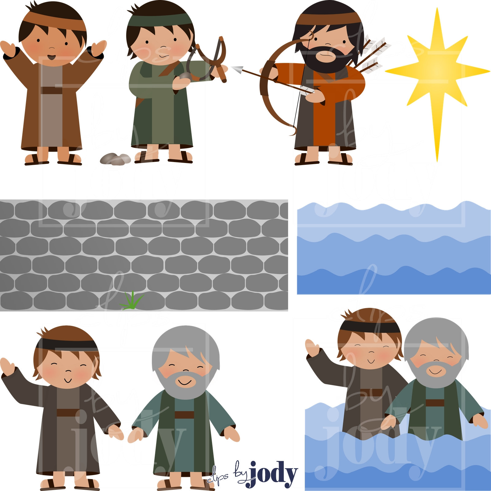 Samuel the Lamanite, Book of Mormon Clipart, PNG Files, Heleman 13-16 ...