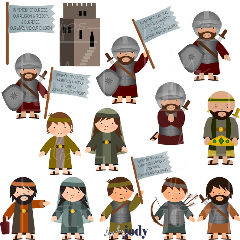 Captain Moroni and the Title of Liberty, Book of Mormon Clipart, PNG ...