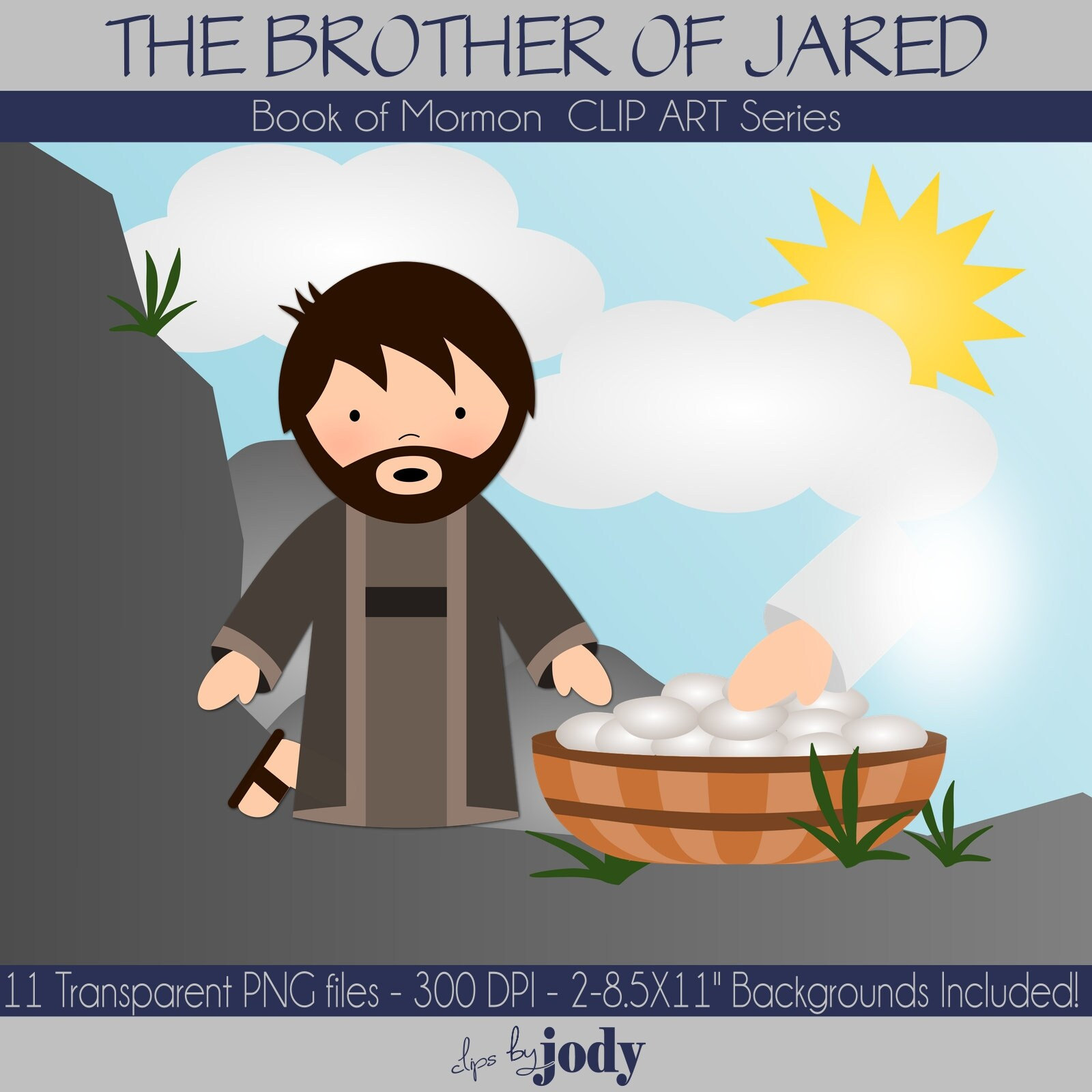 The Brother of Jared, the Jaredites, Book of Mormon Clipart, PNG Files ...