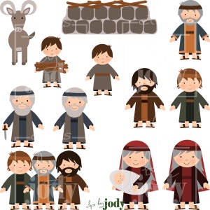 Abraham and Isaac, Old Testament Clip Art, Bible Clip Art, PNG Files ...