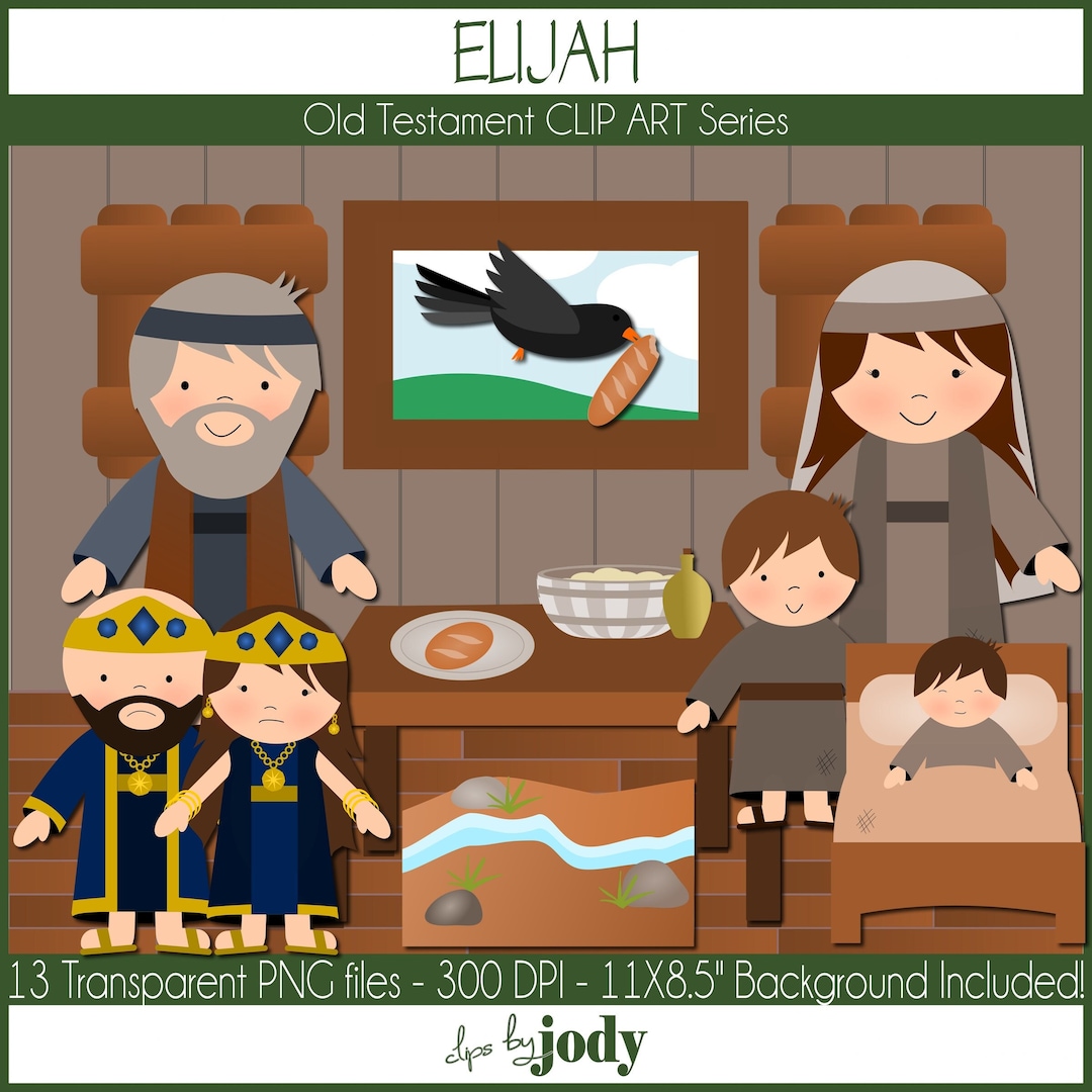 Elijah the Prophet, Old Testament Clip Art, Bible Clip Art, PNG Files ...