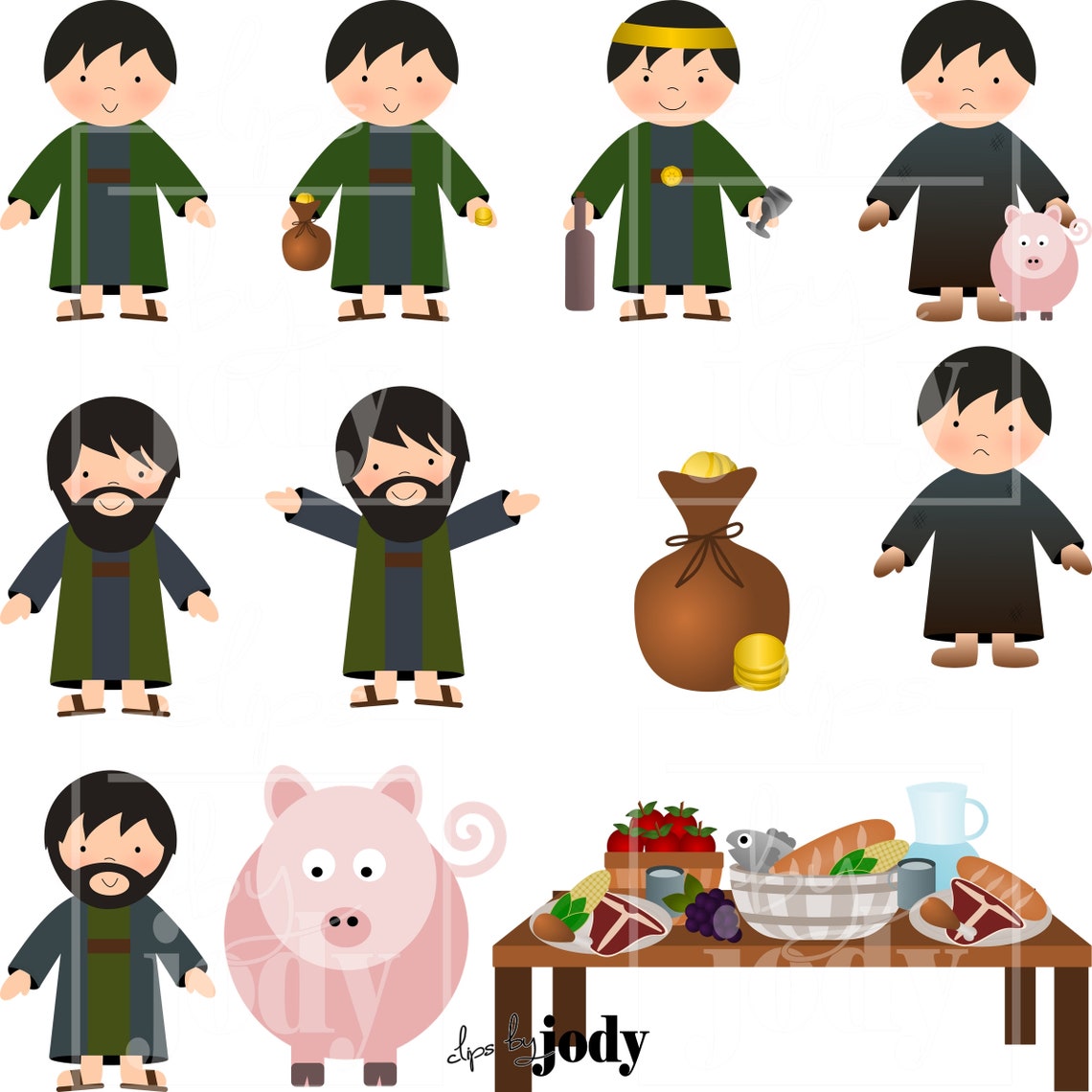 The Parable of the Prodigal Son, New Testament Clip Art, Bible Clip Art ...