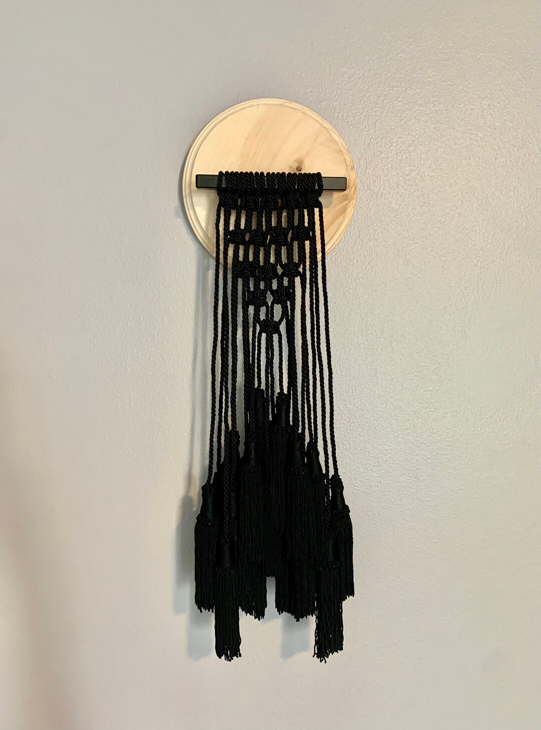 Hand Woven Wall Art and Wood Panel Wall Decor Whimsigoth - Etsy