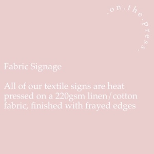 Fabric Wedding Sign | Welcome Sign | Linen Cotton Banner Signage - Etsy