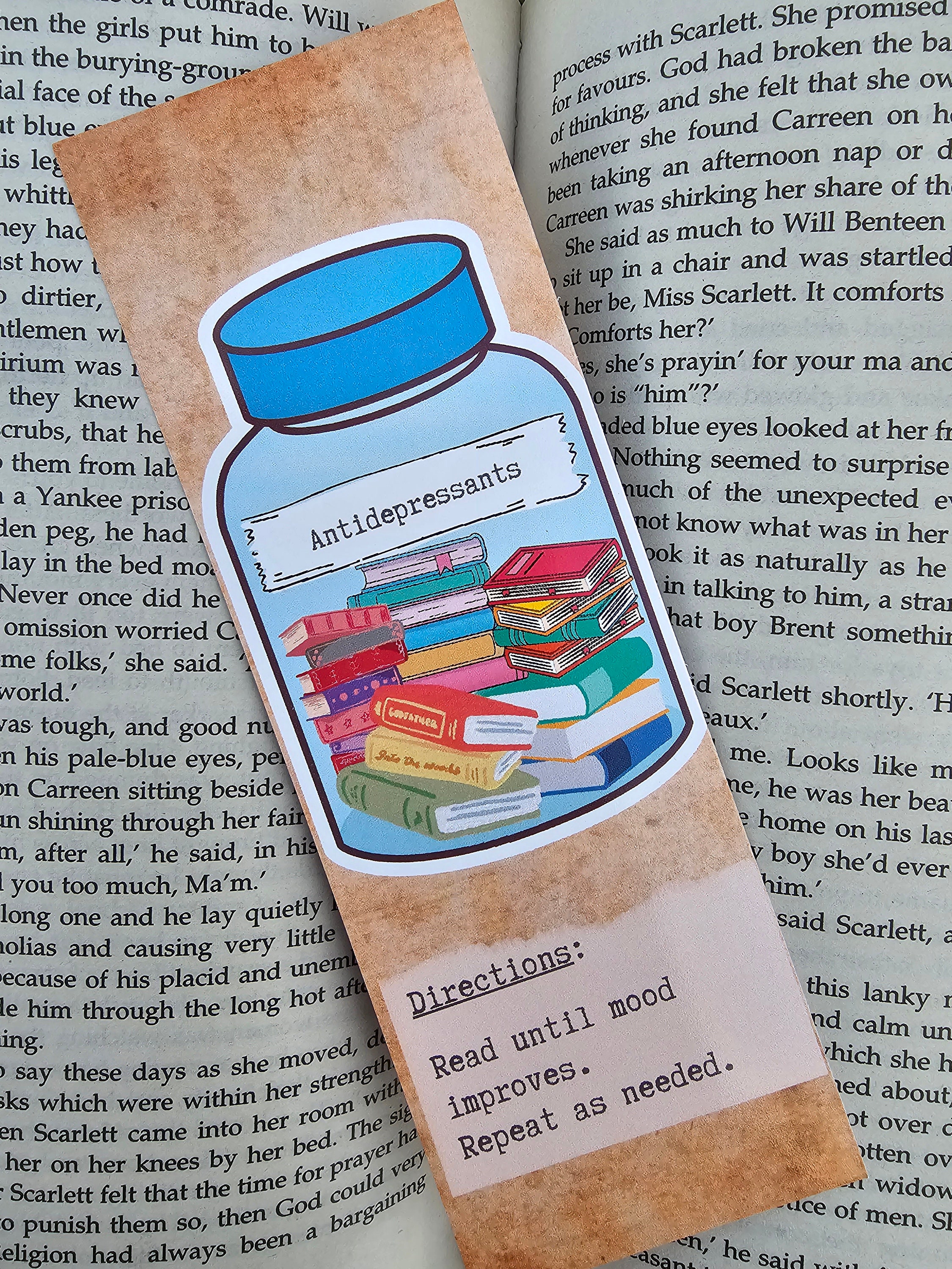 Books Are Antidepressants, Reading, Therapy, Bookmark, Book Lover ...