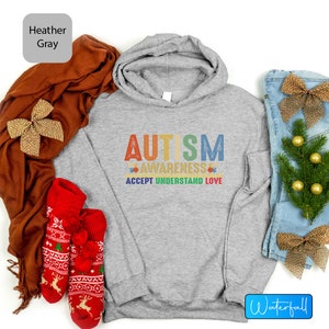 Autism Awareness Puzzle Hoodie, Autism Awareness Hoodie, Autism Mom ...