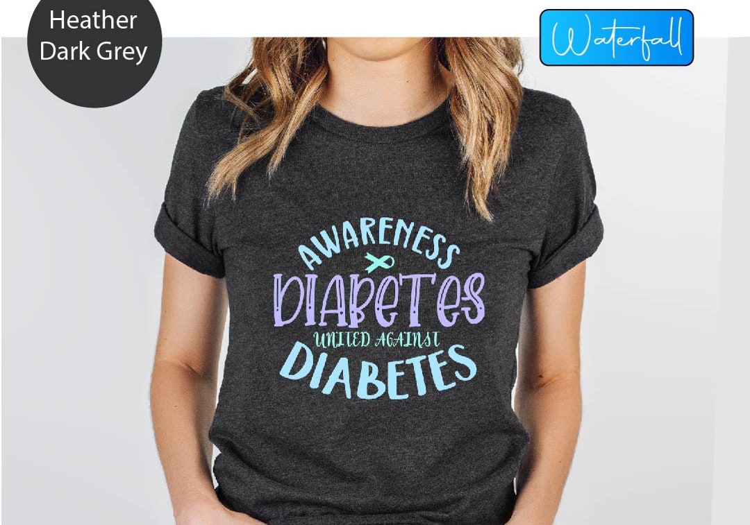 Diabetes Fighter Tee, November Diabetes Awareness T-shirt, Diabetes ...